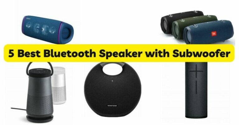 5 Best Bluetooth Speaker with Subwoofer - All For Turntables