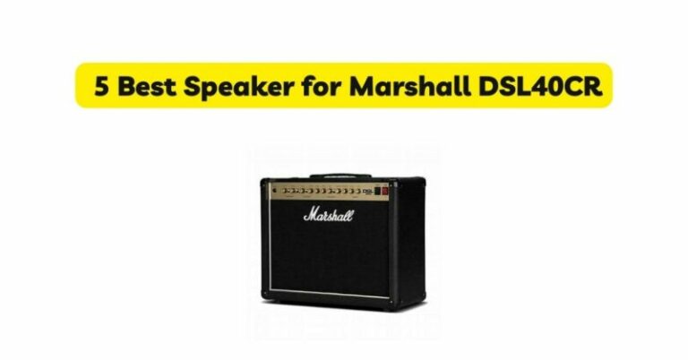 5 Best Speaker for Marshall DSL40CR - All For Turntables