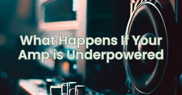 What Happens If Your Amp is Underpowered - All For Turntables