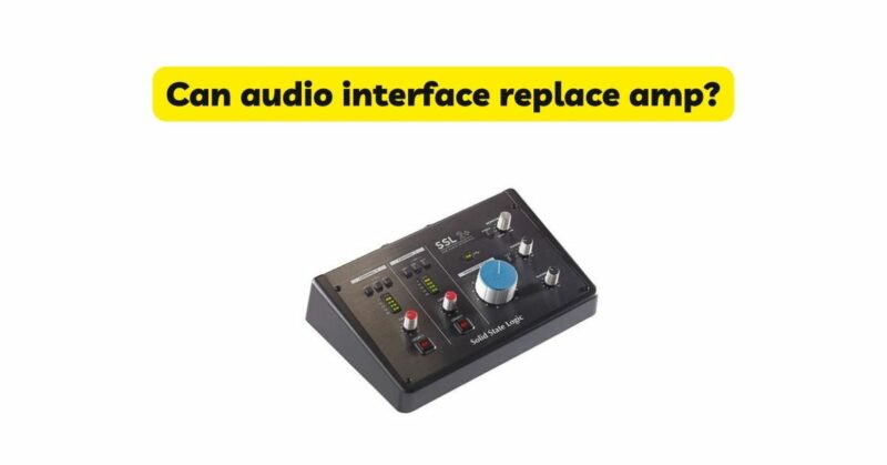 Can audio interface replace amp? - All For Turntables
