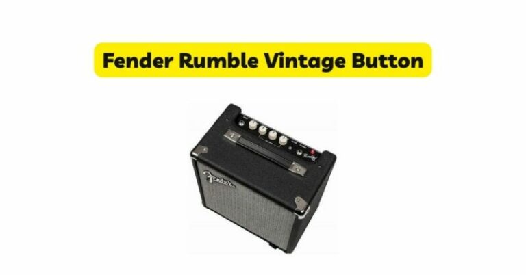 Fender Rumble Vintage Button - All For Turntables