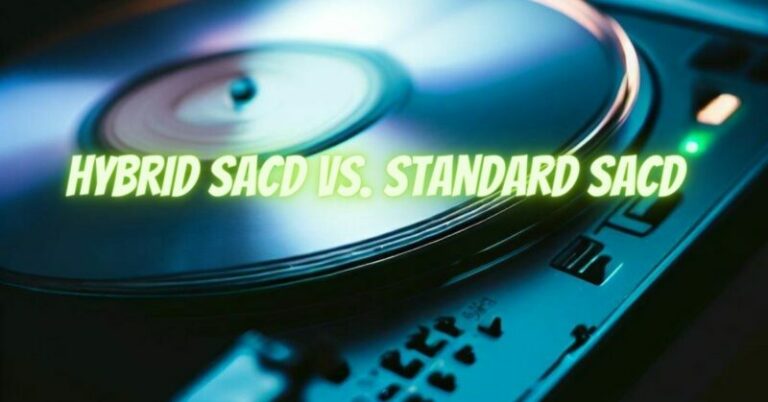 Hybrid SACD VS Standard SACD - All For Turntables