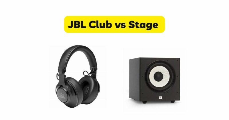 JBL Club vs Stage - All For Turntables