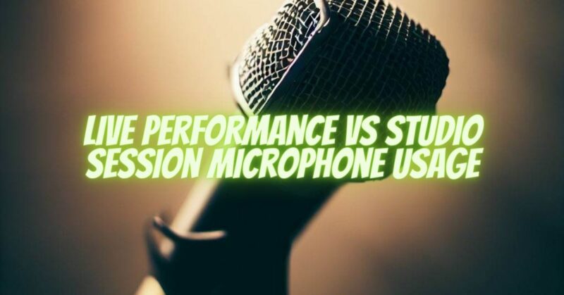 Live Performance VS Studio Session Microphone Usage - All For Turntables