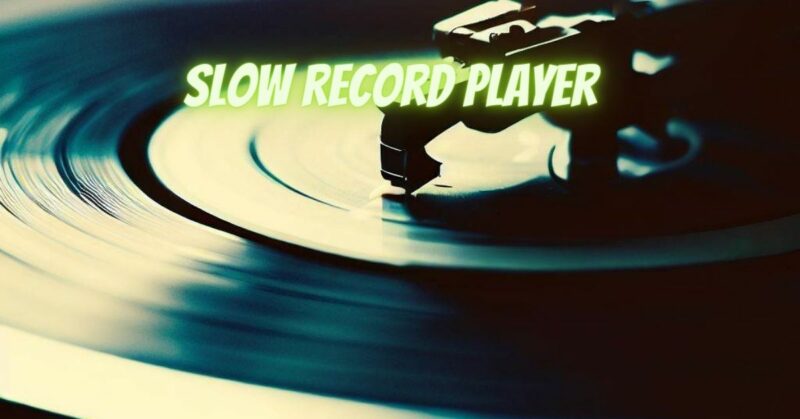 Slow record player - All For Turntables