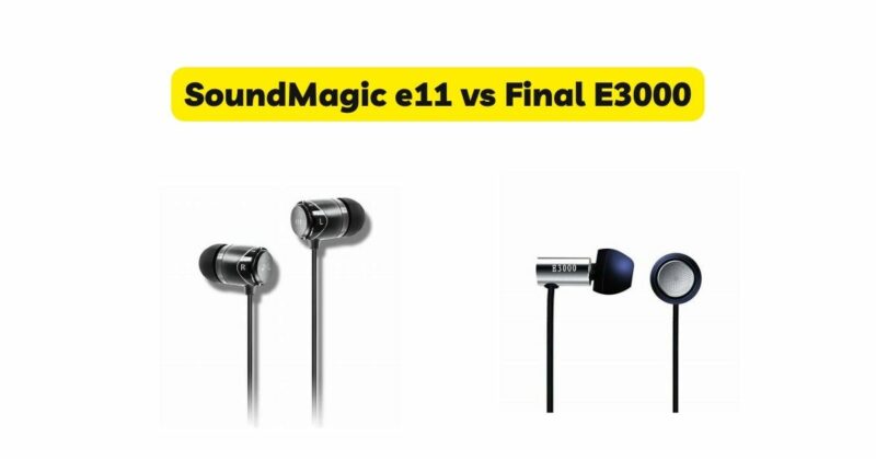 SoundMagic e11 vs Final E3000 - All For Turntables