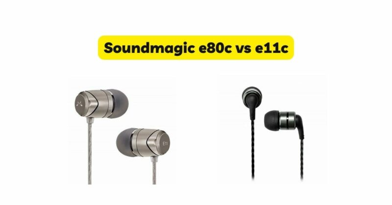 Soundmagic e80c vs e11c - All For Turntables
