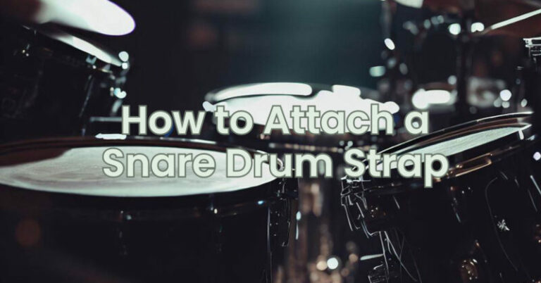 How to Attach a Snare Drum Strap - All For Turntables
