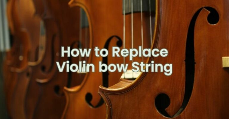 How to Replace Violin bow String - All For Turntables
