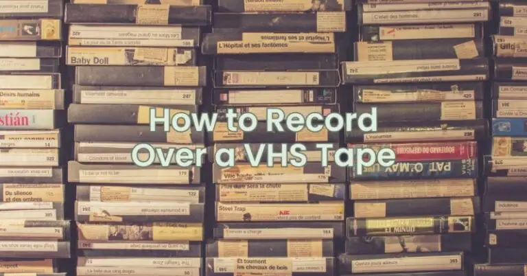 How to Record Over a VHS Tape - All For Turntables