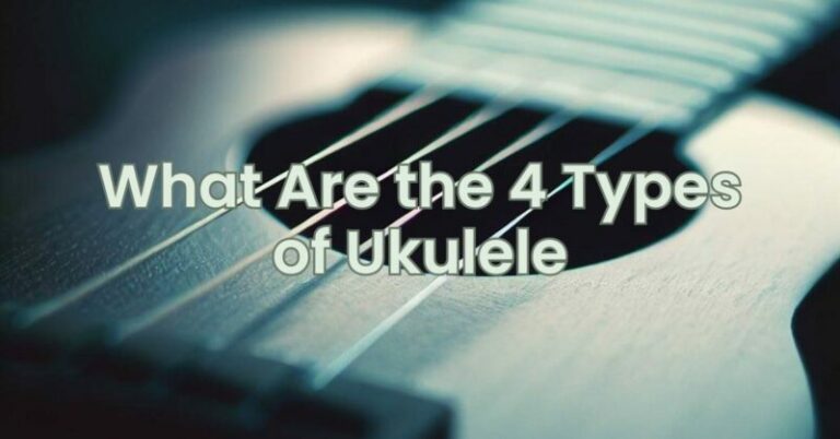 What Are the 4 Types of Ukulele - All For Turntables