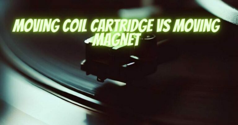 Moving coil cartridge vs moving magnet - All For Turntables