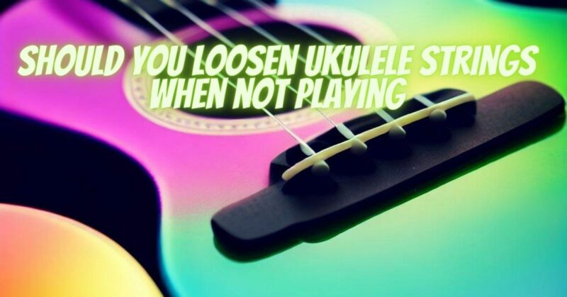 Should you loosen ukulele strings when not playing - All For Turntables