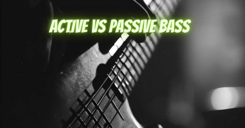 Active vs passive bass - All For Turntables