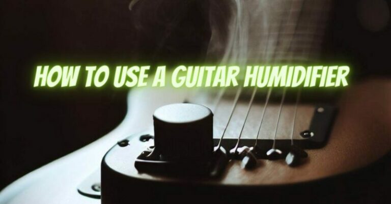 How to use a guitar humidifier - All For Turntables