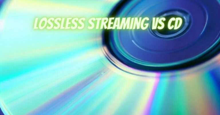Lossless streaming vs CD - All For Turntables