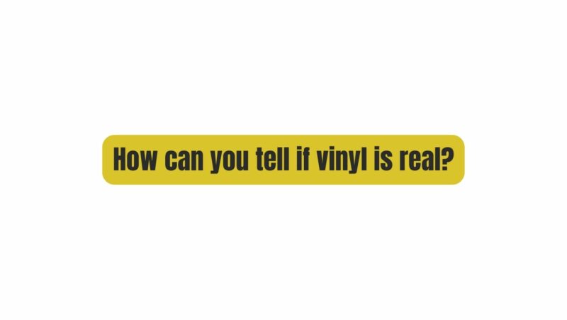 Is my vinyl record fake? - All For Turntables