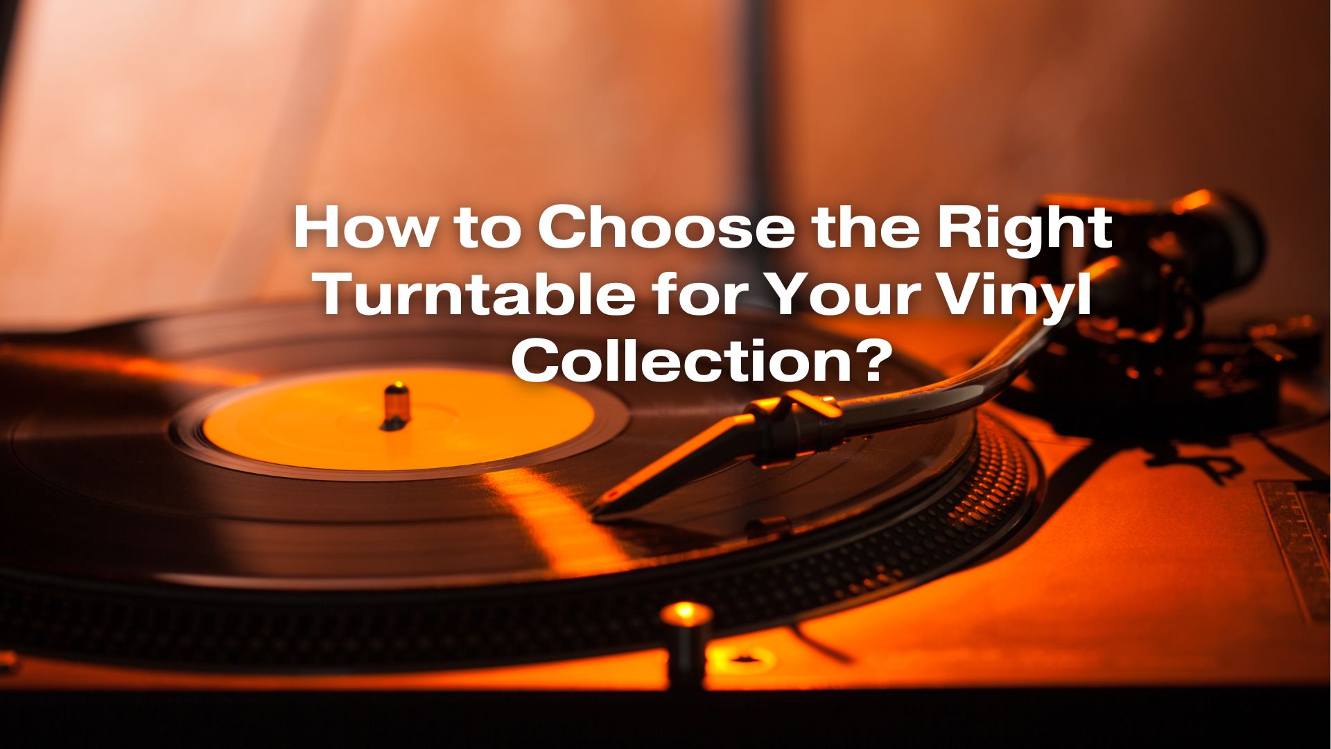 How to Choose the Right Turntable for Your Vinyl Collection? - All For ...