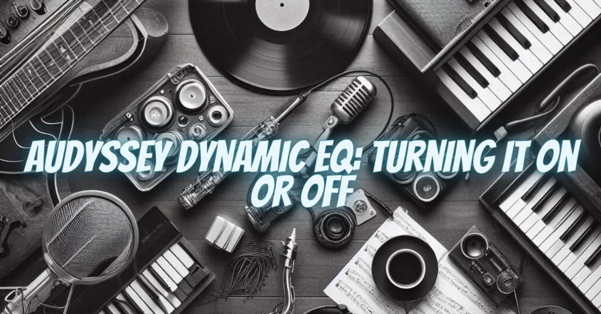 Audyssey Dynamic EQ: Turning It On or Off - All For Turntables