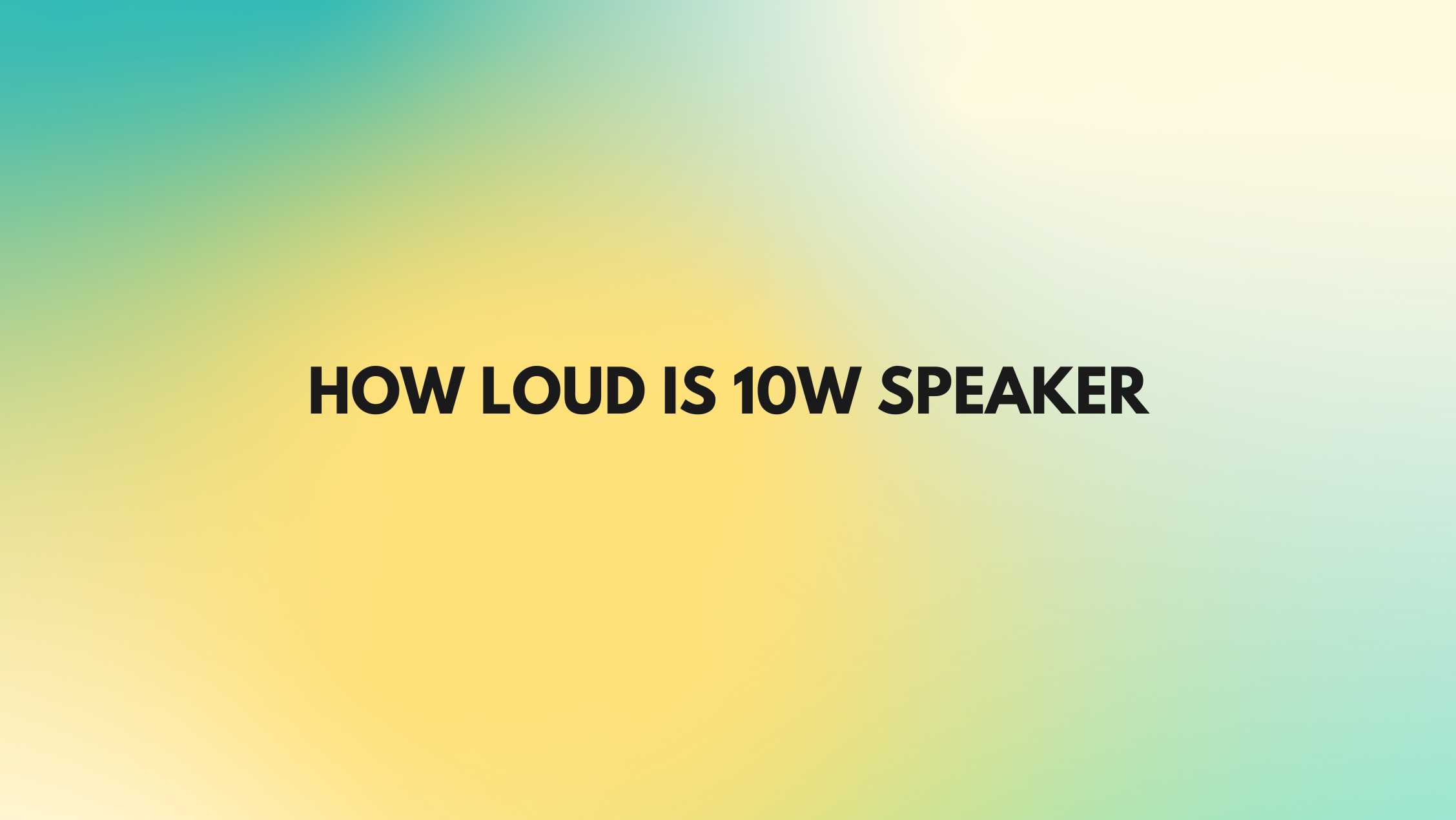 How Loud Is 10W Speaker All For Turntables how-loud-is-10w-speaker-all-for-turntables