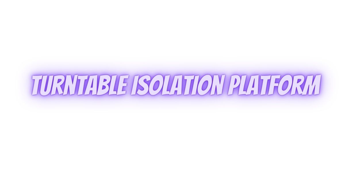 Turntable isolation platform - All For Turntables