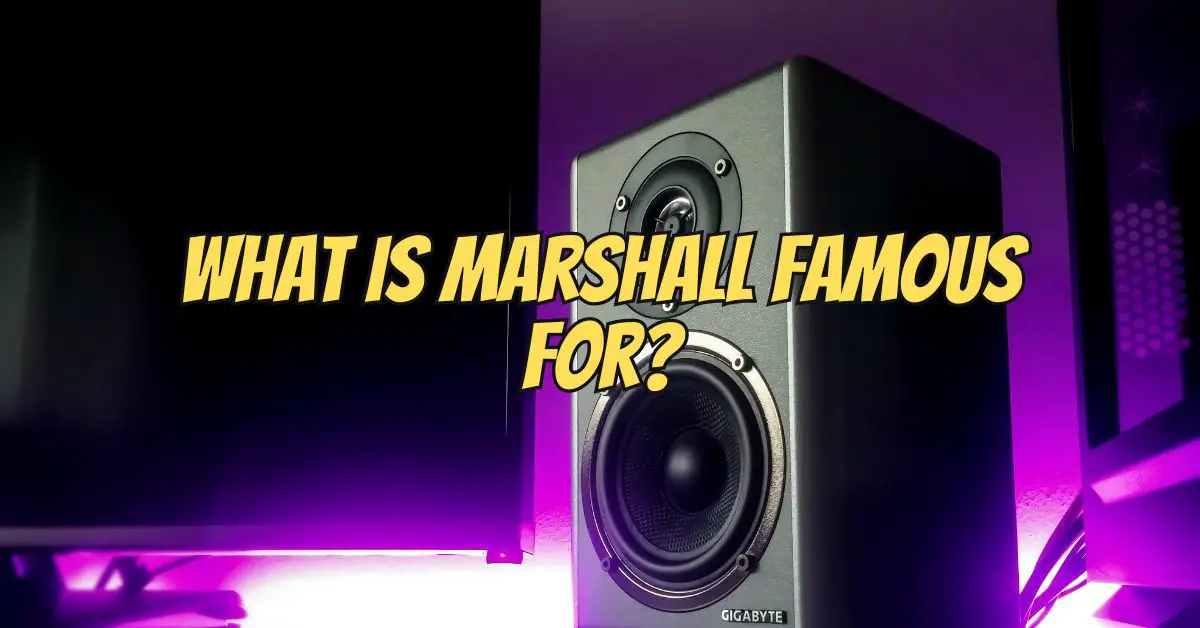 What is Marshall famous for? - All For Turntables