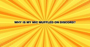Why is my mic muffled on discord? - All For Turntables