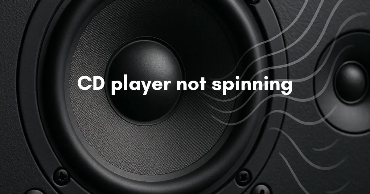CD player not spinning - All For Turntables