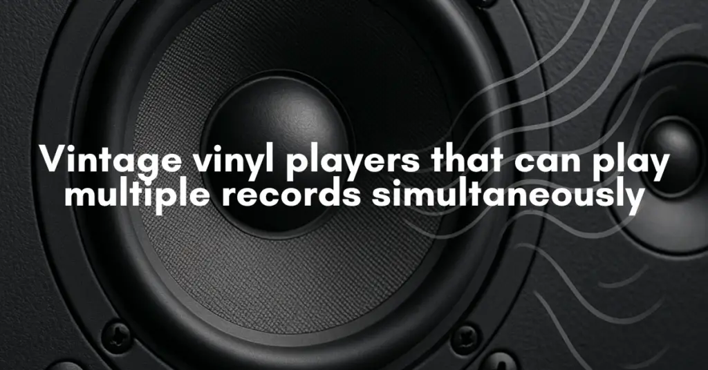 Vintage vinyl players that can play multiple records simultaneously ...