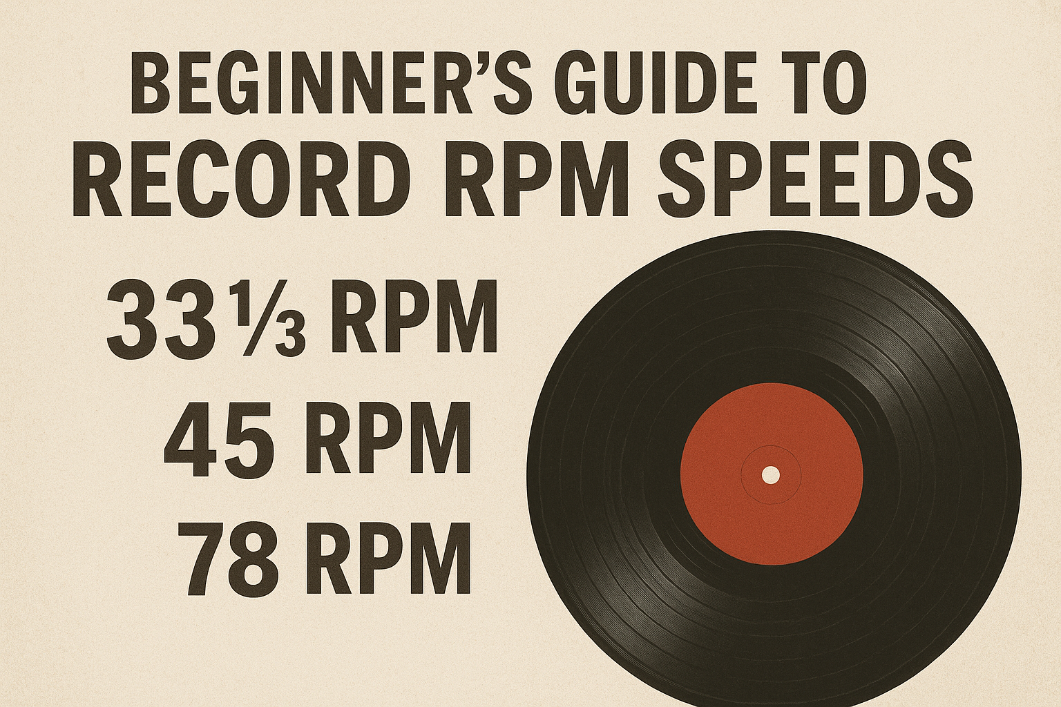 Beginner’s Guide to Record RPM Speeds - All For Turntables